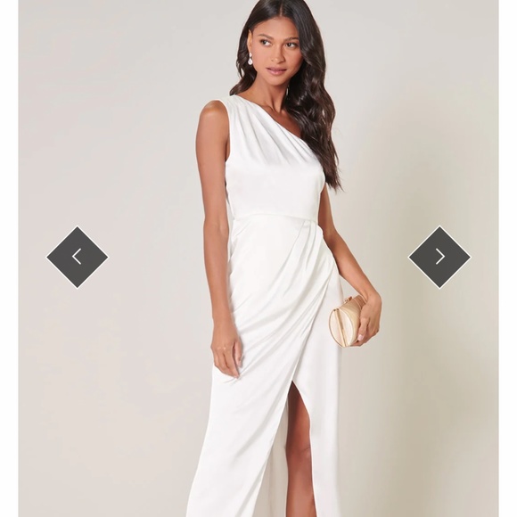 Sugarlips | Dresses | Prestige One Shoulder Asymmetrical Maxi Dress ...